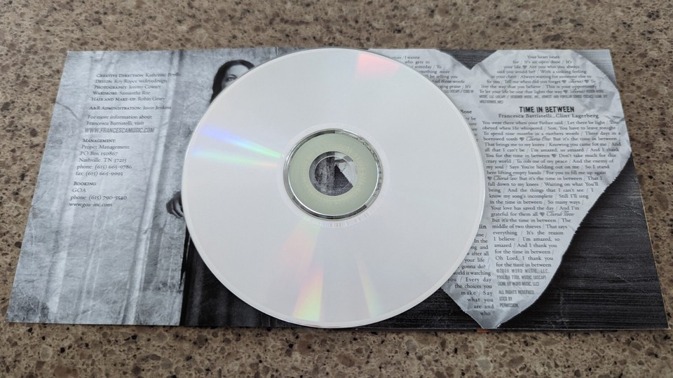 Francesca Battistelli My Paper Heart CD w/ 4 hits Free To Be Me Warner Word 2008 80688737825| eBay