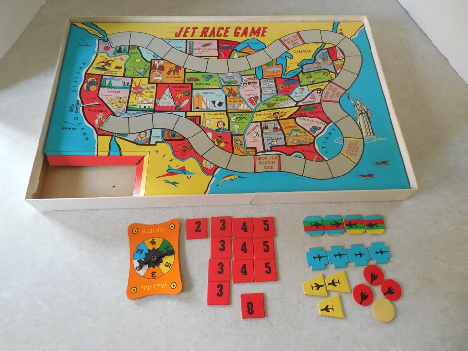 Warren Games, Jet Race Game, Vintage, 1960's! | eBay