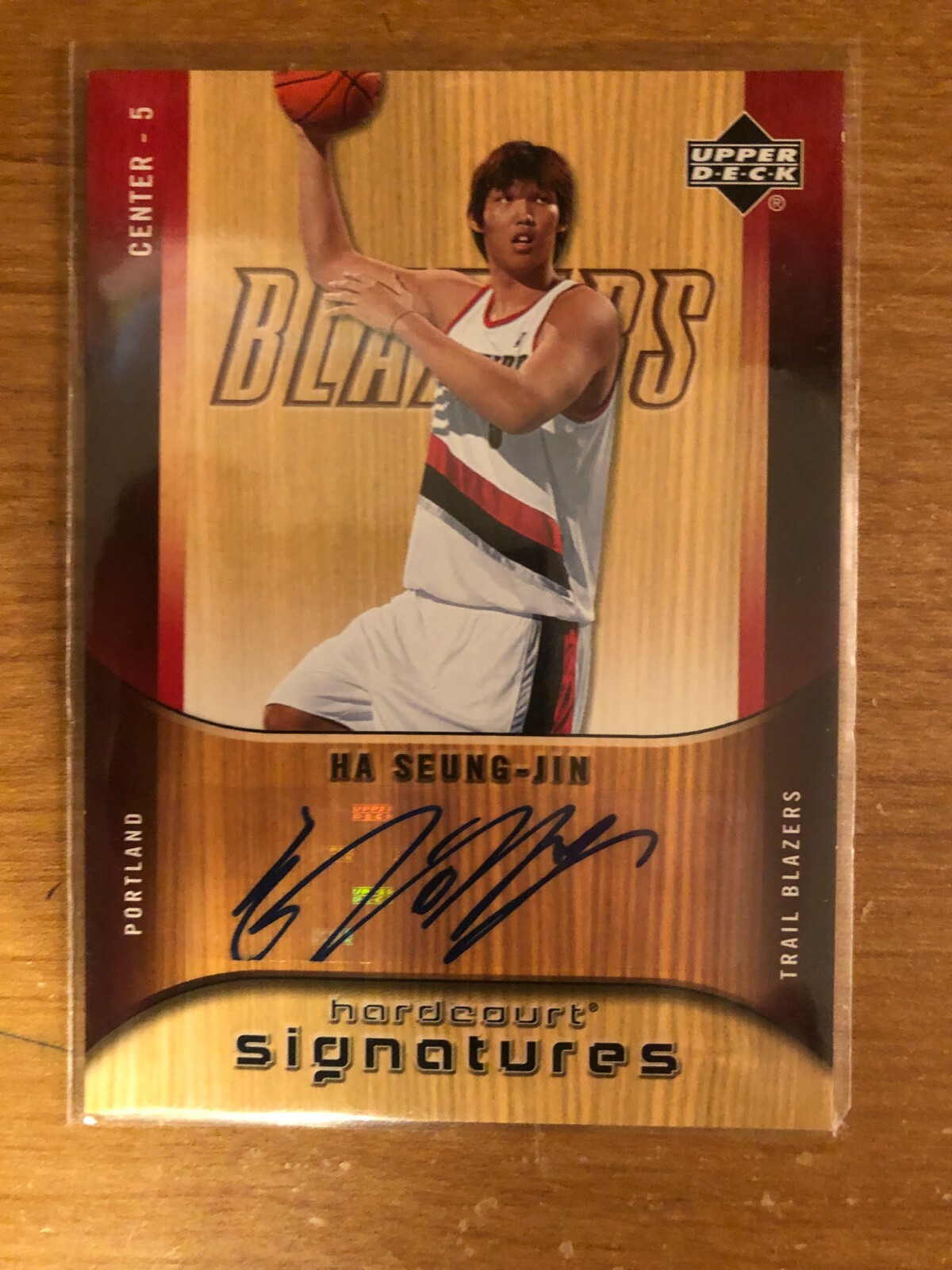 2005/6 UD Hardcourt Signatures Ha Seung-Jin autograph Portland ...