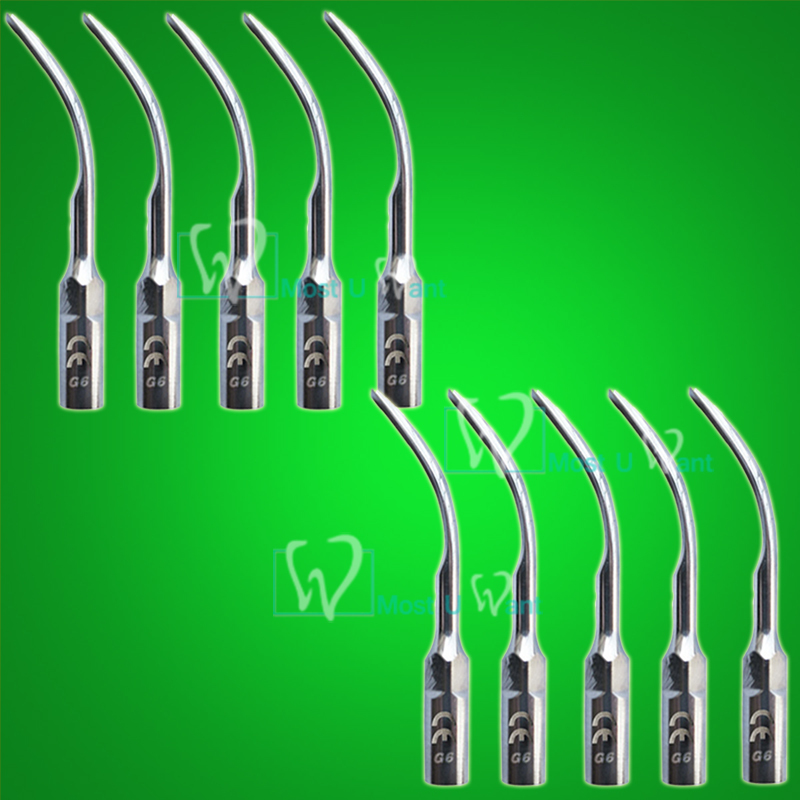 10pcs Dental Piezo Ultrasonic Scaler Scaling Bur Tips GM5 Fit Mectron ...