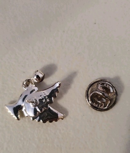 AVON Lapel/Tack Pin '04 Peace Dove w/Ruby Red Rhinestone Dangle ...