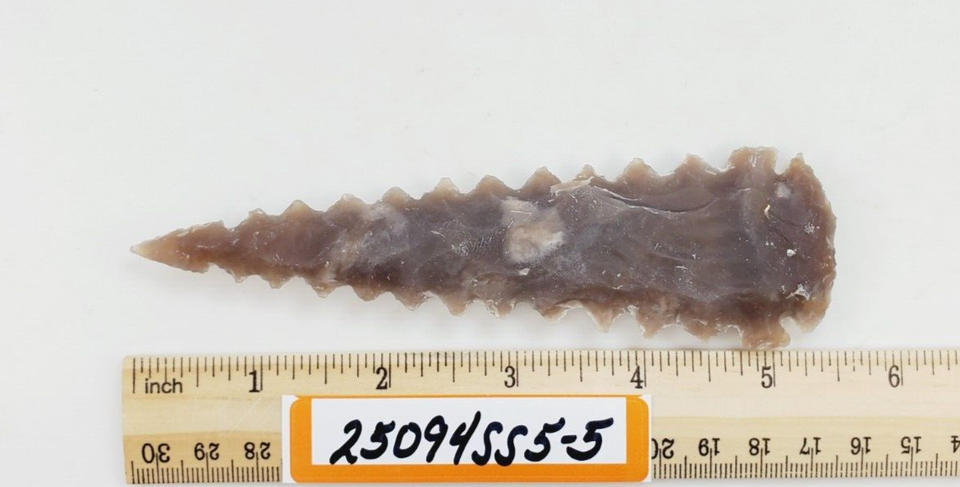 5.5" Serrated Spearhead - Lance Head - Drill Point - Knife - Hand ...