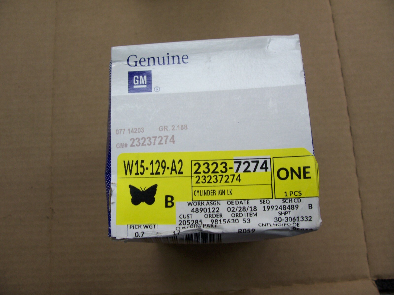 GM Ignition Key Cylinder 23237274 | eBay