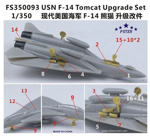 Five Star FS350093 1/350 USN F-14 Tomcat Upgrade Set | eBay