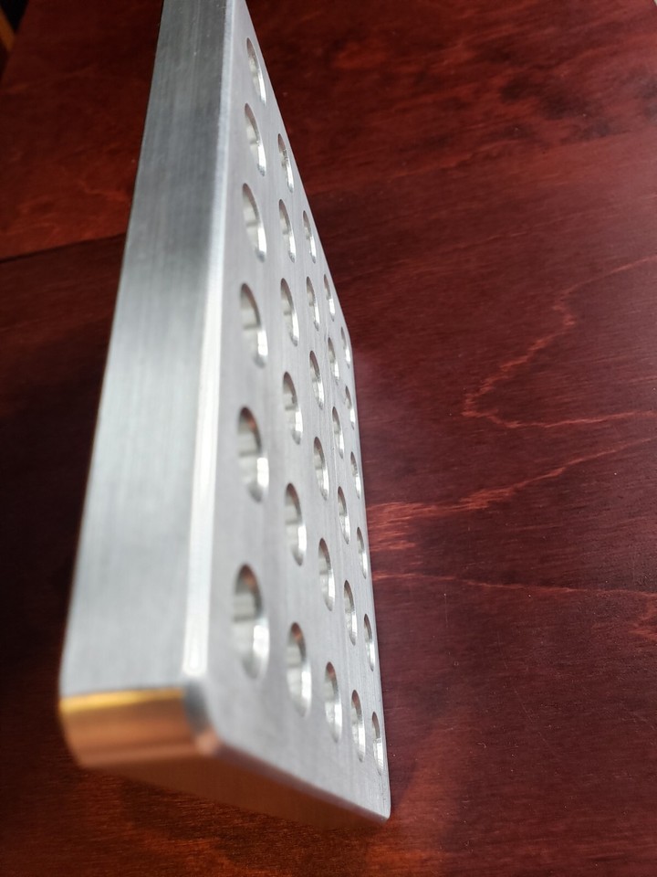 Reloading Block / Tray Precision CNC Machined 6061 T6 Aluminum (.445 C ...