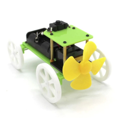 Fan Powered Car Base DIY Battery Powered with Switch Non-Assembled ...