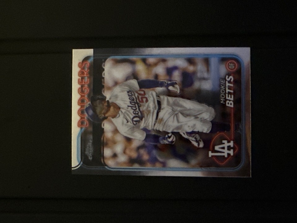 topps chrome 2024 baseball Mookie Betts Rare Error/misprint card # 296 ...