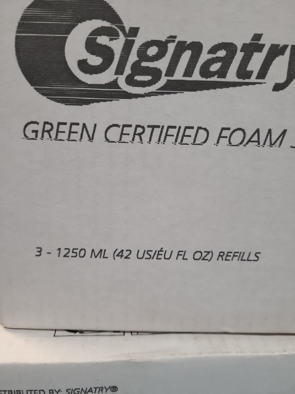 Signatry 5165-03-SIG00DG Green Cert. Foam Soap 1250ml Refills-3 PACK ...