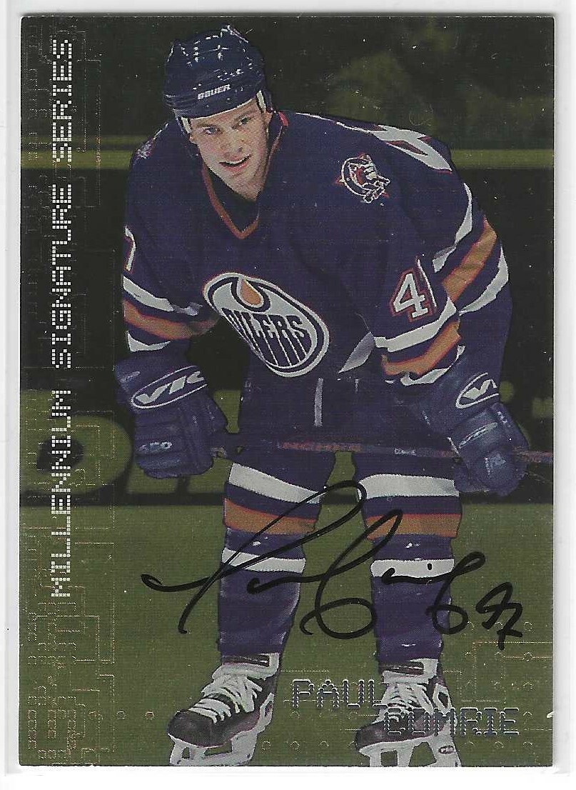 Paul Comrie 1999/00 BAP Meilennium Autograph Gold Card #105 Edmonton ...