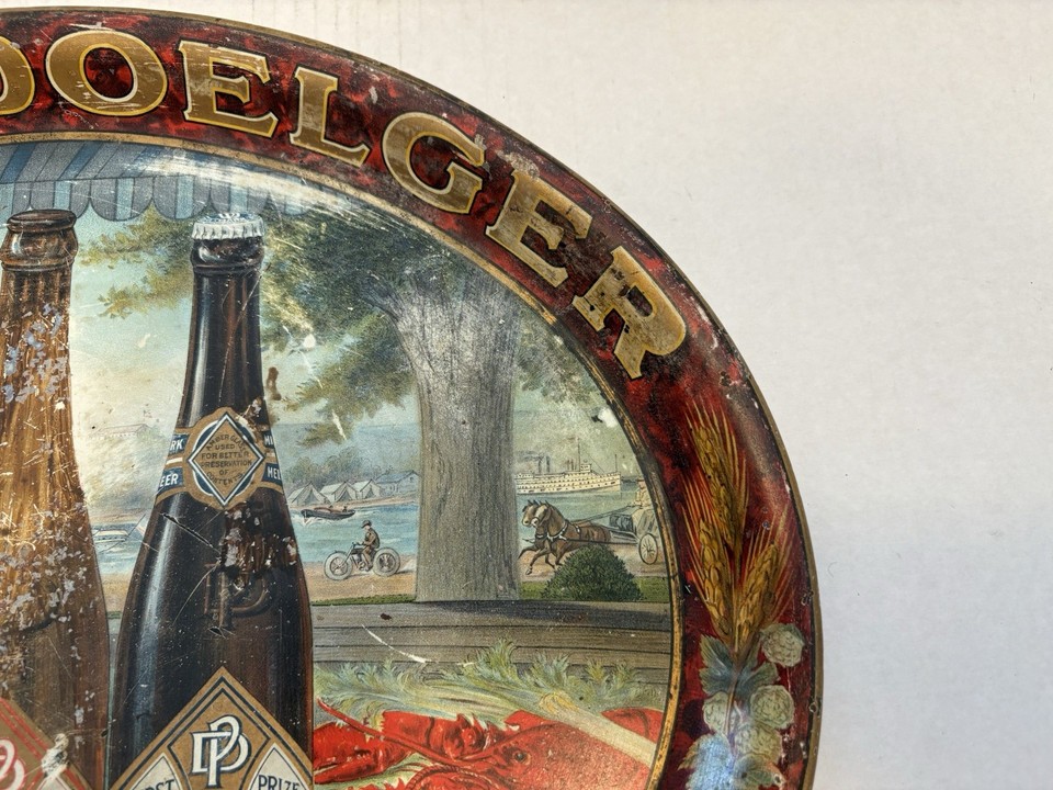 Peter Doelger Brewing Co Pre Pro 16.5” Oval Beer Tray, New York, NY, GC ...