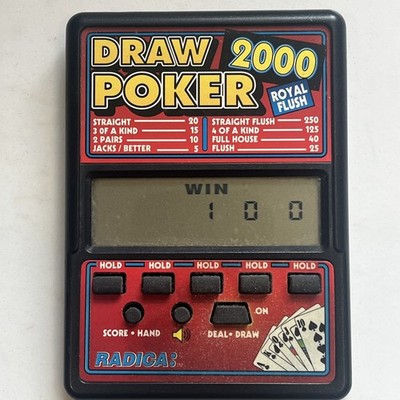 Radica Draw Poker 2000 Handheld Electronic Game 510 Works Great! | eBay