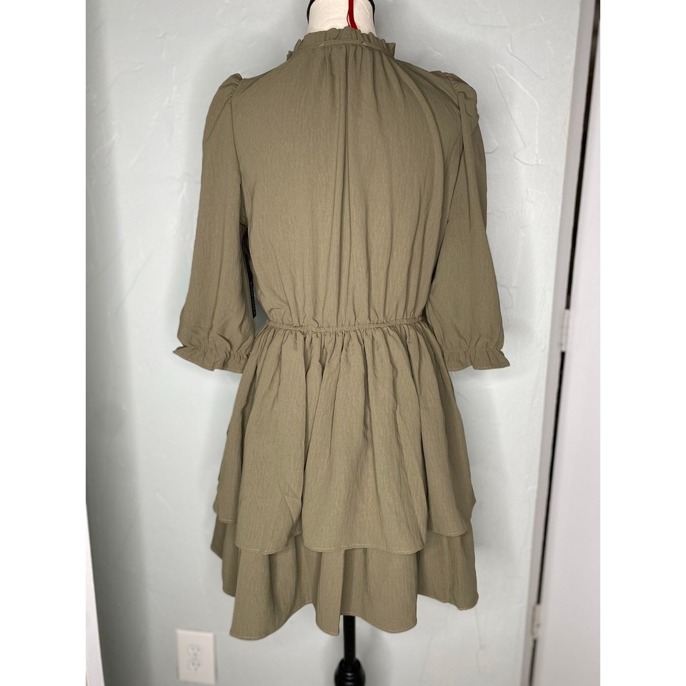 Black Tape Dex Tiered Mini Dress | eBay