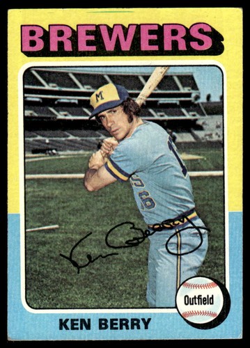 1975 Topps Ken Berry #432 Milwaukee Brewers Baseball Card | eBay