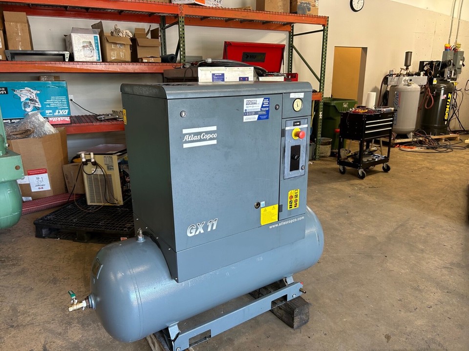USED 15 hp Atlas Copco Gx11 Rotary Compressor | eBay
