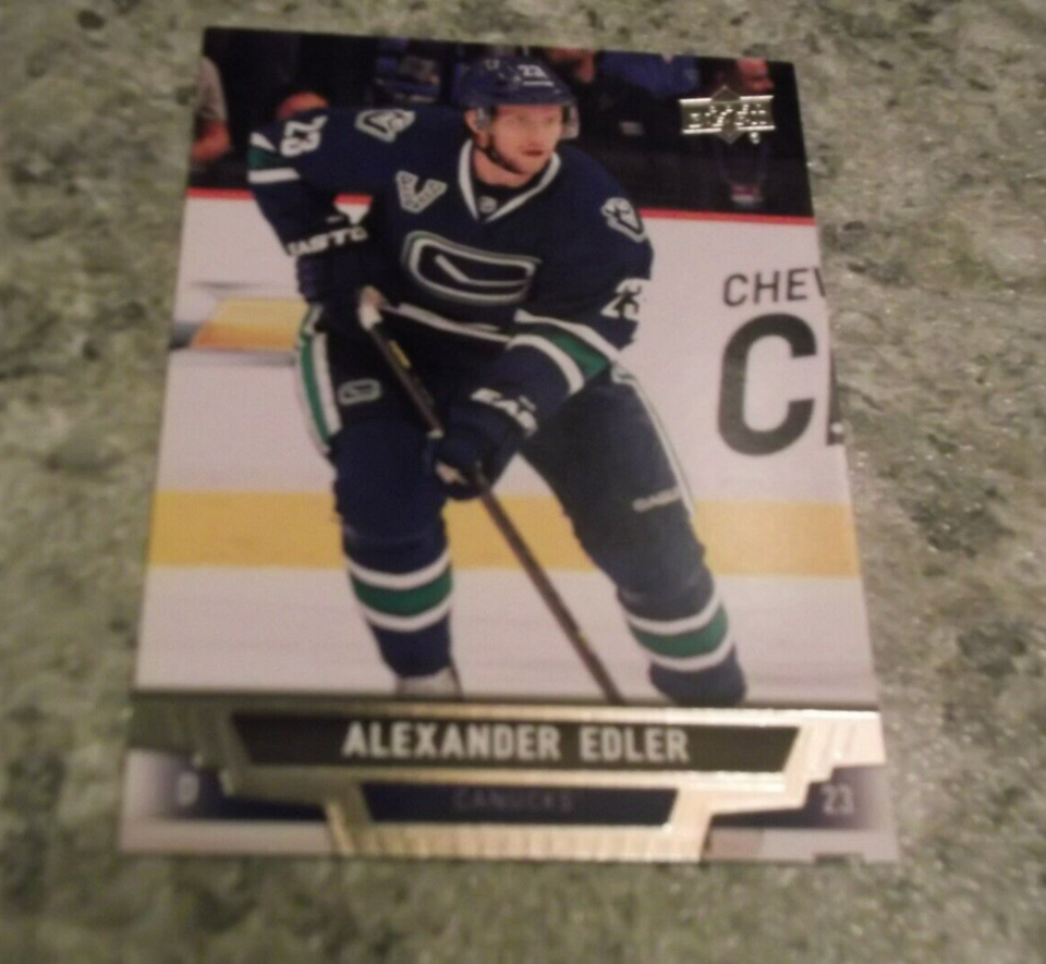 2013-14 Upper Deck Series 1 ALEXANDER EDLER Card #195 Vancouver Canucks ...