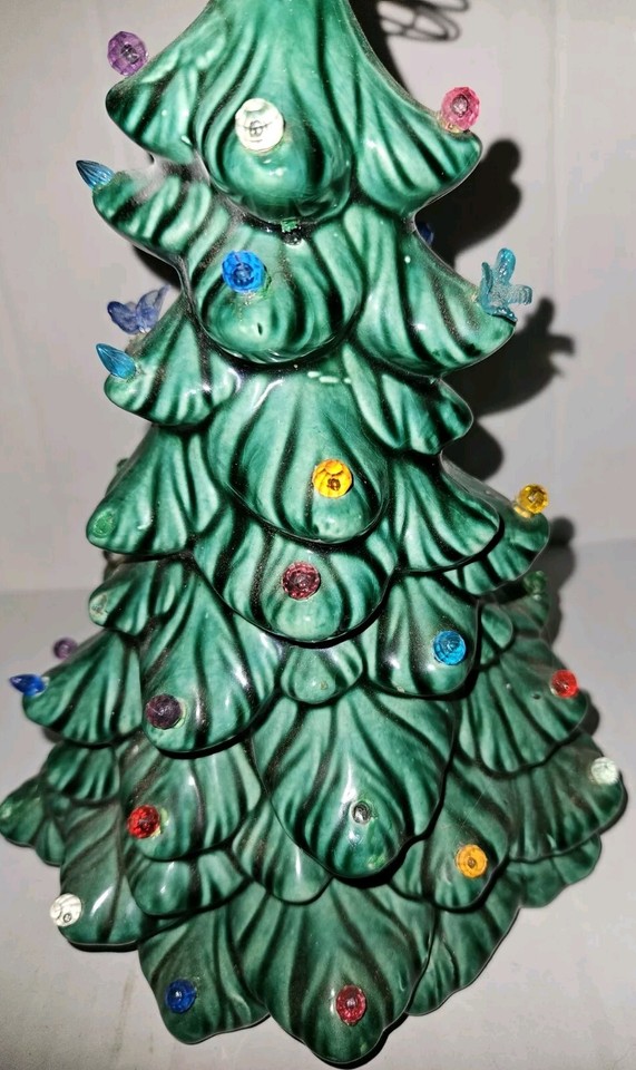 Vintage Holland Mold Ceramic Christmas Tree 12” With Base | eBay
