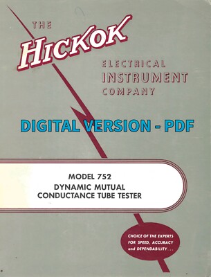 Tube Testers - Hickok 752