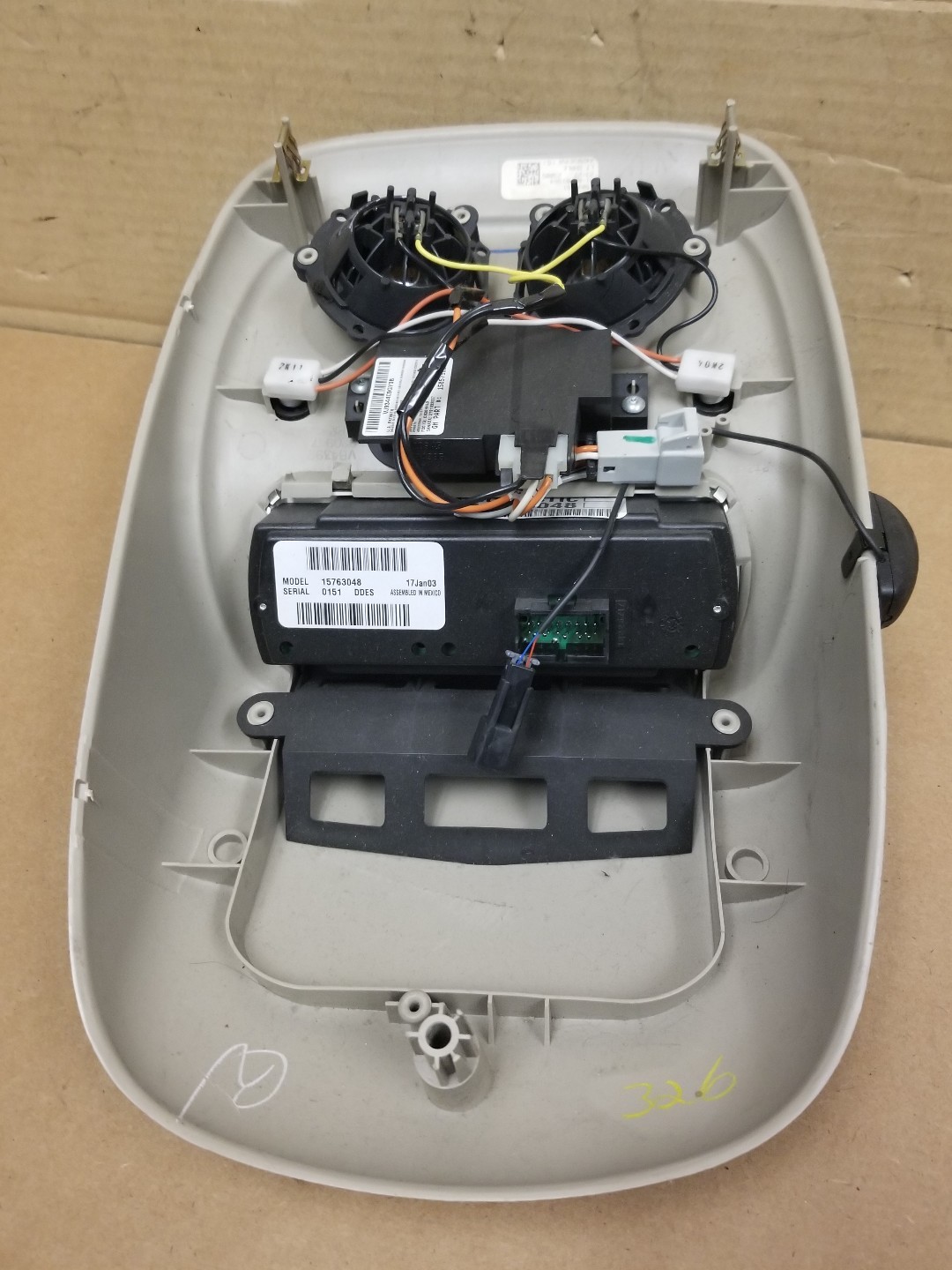 Chevrolet GMC Tahoe Yukon Escalade Overhead Console Map Lights Homelink ...