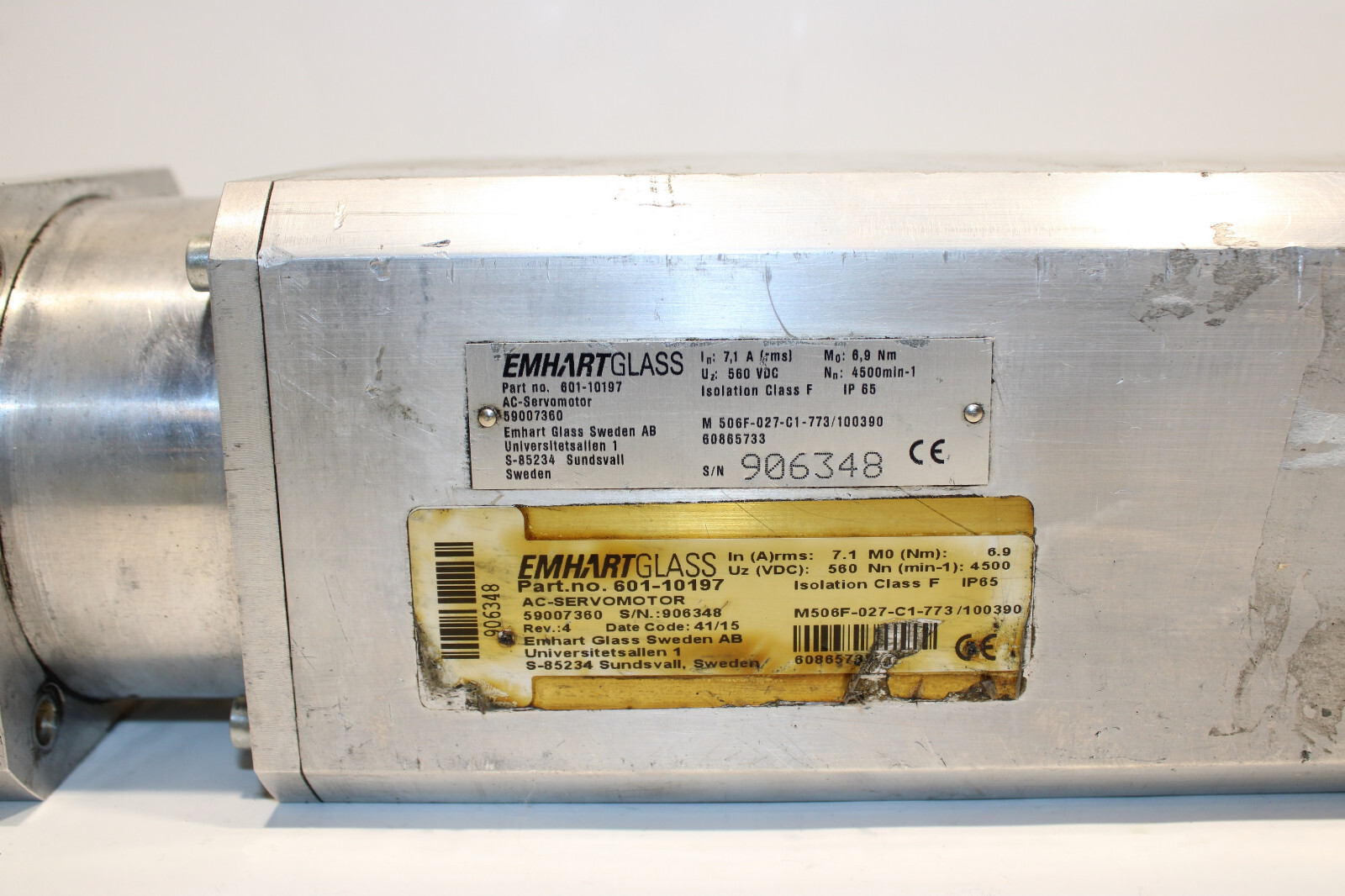 Emhart Glass 601-10197 Servomotor | eBay