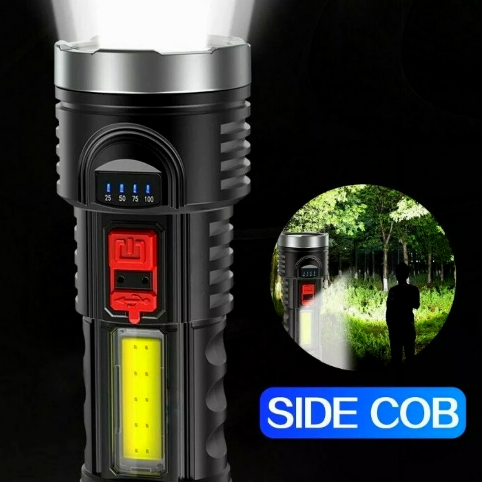 Super Bright 999000000 LM LED Torch Tactical Flashlight Lantern ...