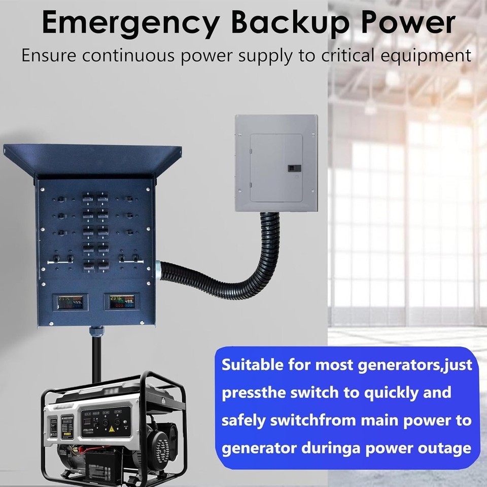 Generator Transfer Switch 50A 10 Circuit Transfer Switch with pre ...