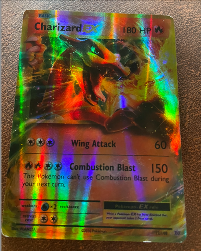 POKEMON Charizard EX 180HP Wing Attack 60 Combustion Blast 150 | eBay
