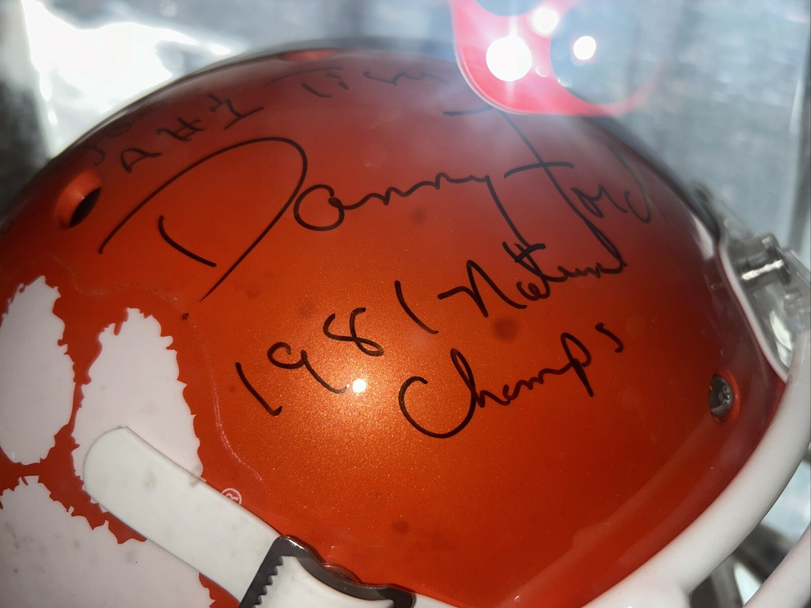 1981 Championship game Autographed Of DANNY FORD signature. This Was ...