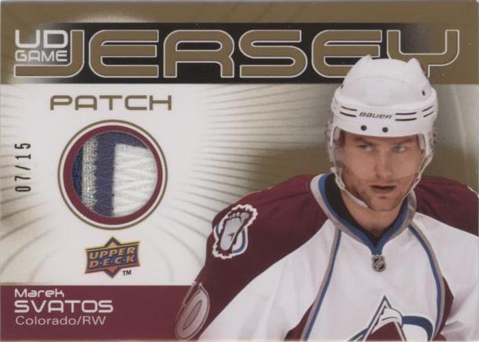 2010-11 Upper Deck - Ud Game Jersey Series 1 Marek Svatos #GJ-MS Patch ...