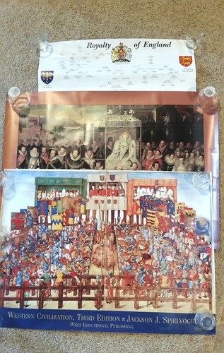 3 British History Classroom Posters: Elizabeth I, Jousting, Monarch ...