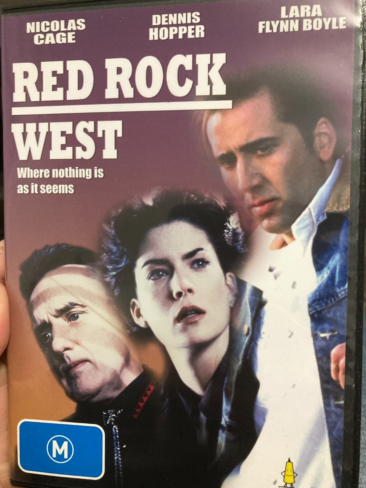 Red Rock West region 4 DVD (1993 Nicolas Cage / Dennis Hopper drama ...