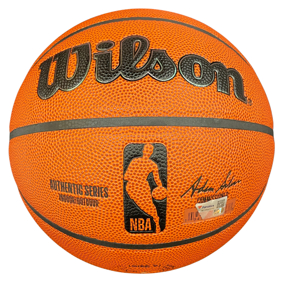 Anthony Edwards Autographed Wilson NBA Replica Basketball Minnesota ...