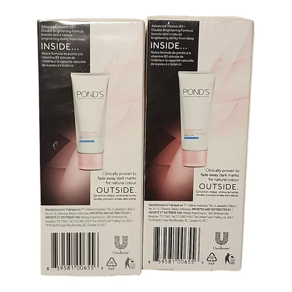 Set Of 2 Ponds Perfect Colour Complex Beauty Cream Normal to Dry Skin 1 ...