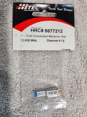 Hitec 72mhz receiver crystal FM Dual Conversion Ch-12 | eBay