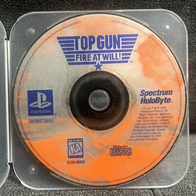 Top Gun Fire at Will! (PlayStation 1, PS1, 1996) Game Only, Tested ...