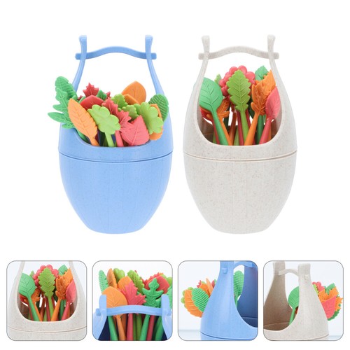 2 Sets Gabeln Cocktail Spieße Cartoon Pick Cocktail Picks | eBay.de