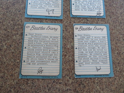Lot of 4 cards re 1964 TOPPS THE BEATLES # 10A, 23A, 35A and 47A | eBay