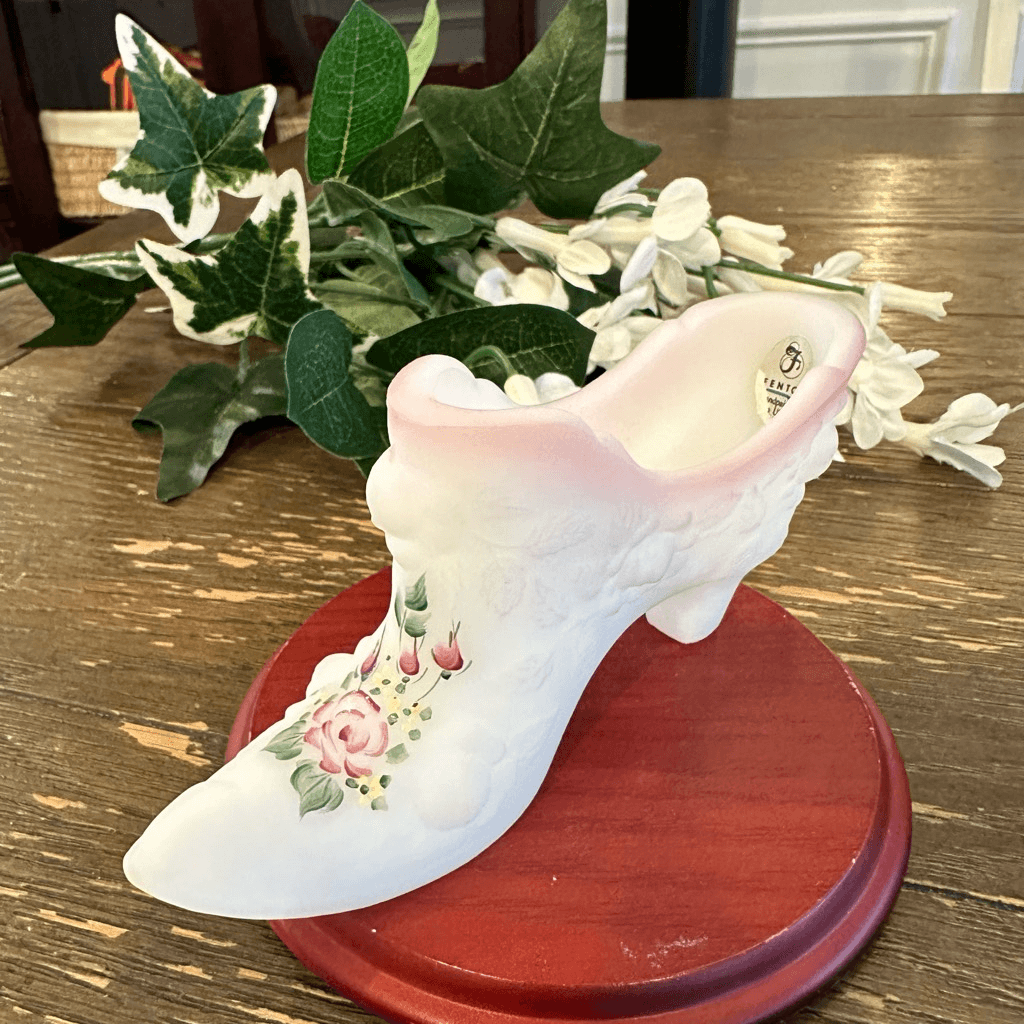 Glass Shoes Collectibles RARE FENTON GLASS SHOES COLLECTIBLE
