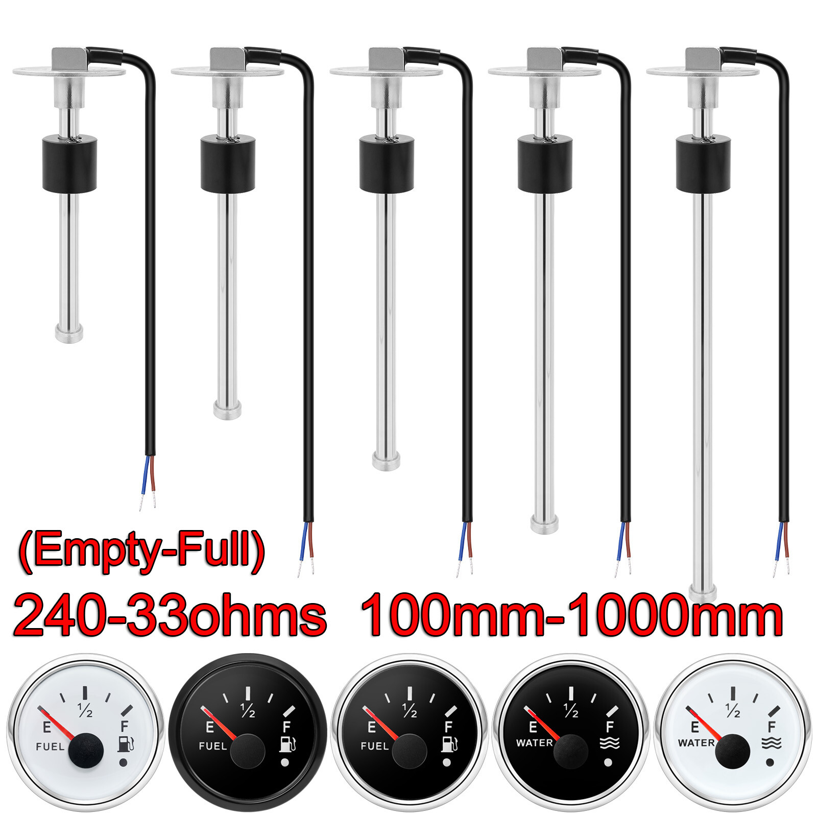 Marine Boat RV Truck Fuel Water Tank Level Sensor Sender Sending Unit ...