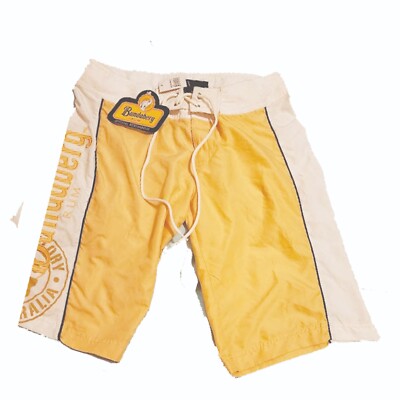 Bundaberg Rum Ladies Shorts Size 8 - BNWT Yellow/White Embroidered ...