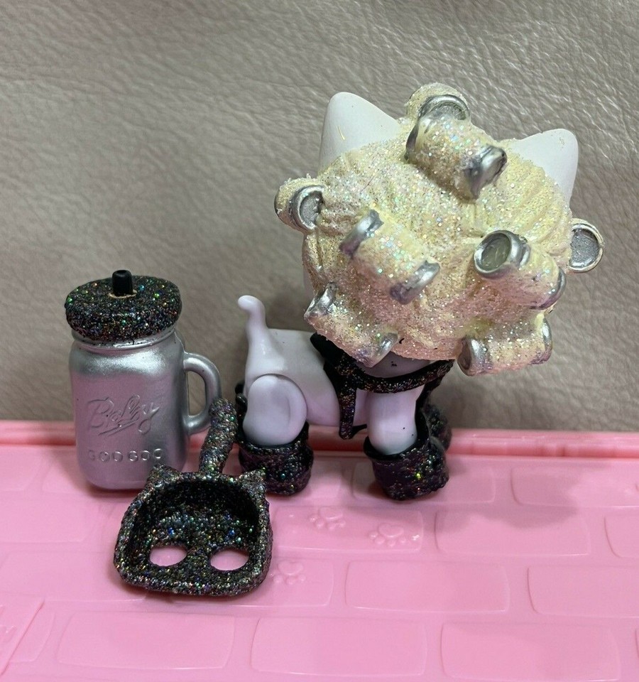 LOL Surprise Fuzzy Pets GOLD GOO GOO MEW MEW 037 RARE L.O.L With Fuzz ...