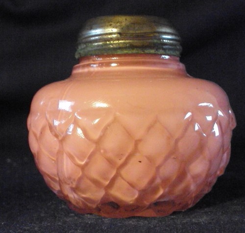 Half Cone salt shaker Pink cased Glass Consolidated | eBay