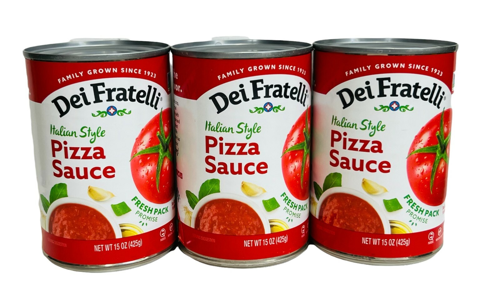 6 Cans Hirzel Canning Dei Fratelli Pizza Sauce 15 Oz Can Tomato Crust ...