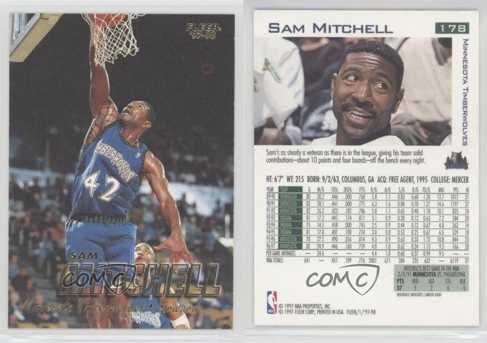 1997-98 Fleer Sam Mitchell #178 0c4 | eBay