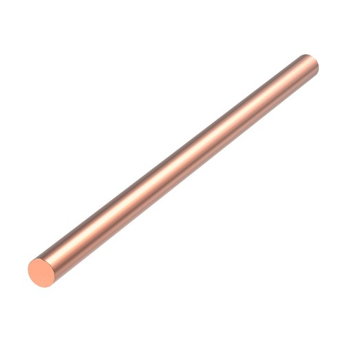 1PCS Pure Copper Round Rod, 1/2"(12mm) Dia Rod Solid Copper Bar, 10 ...