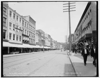 8" x 10" Photo State Street Ithaca N.Y. 1896 | eBay