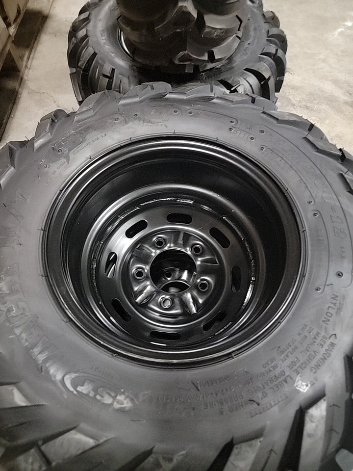 Set Of (4) 26X10-12 John Deere Gator Wheels & Tires 4 Ply 26X9.00-12 ...