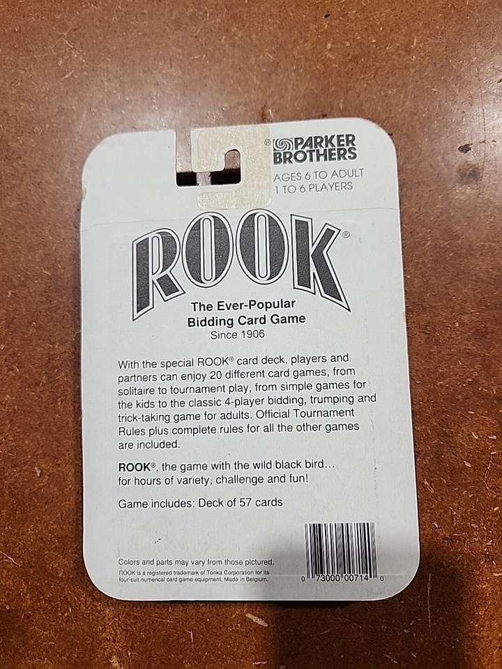 Vintage ROOK Parker Brothers 1994 Classic Card Game Sealed | eBay
