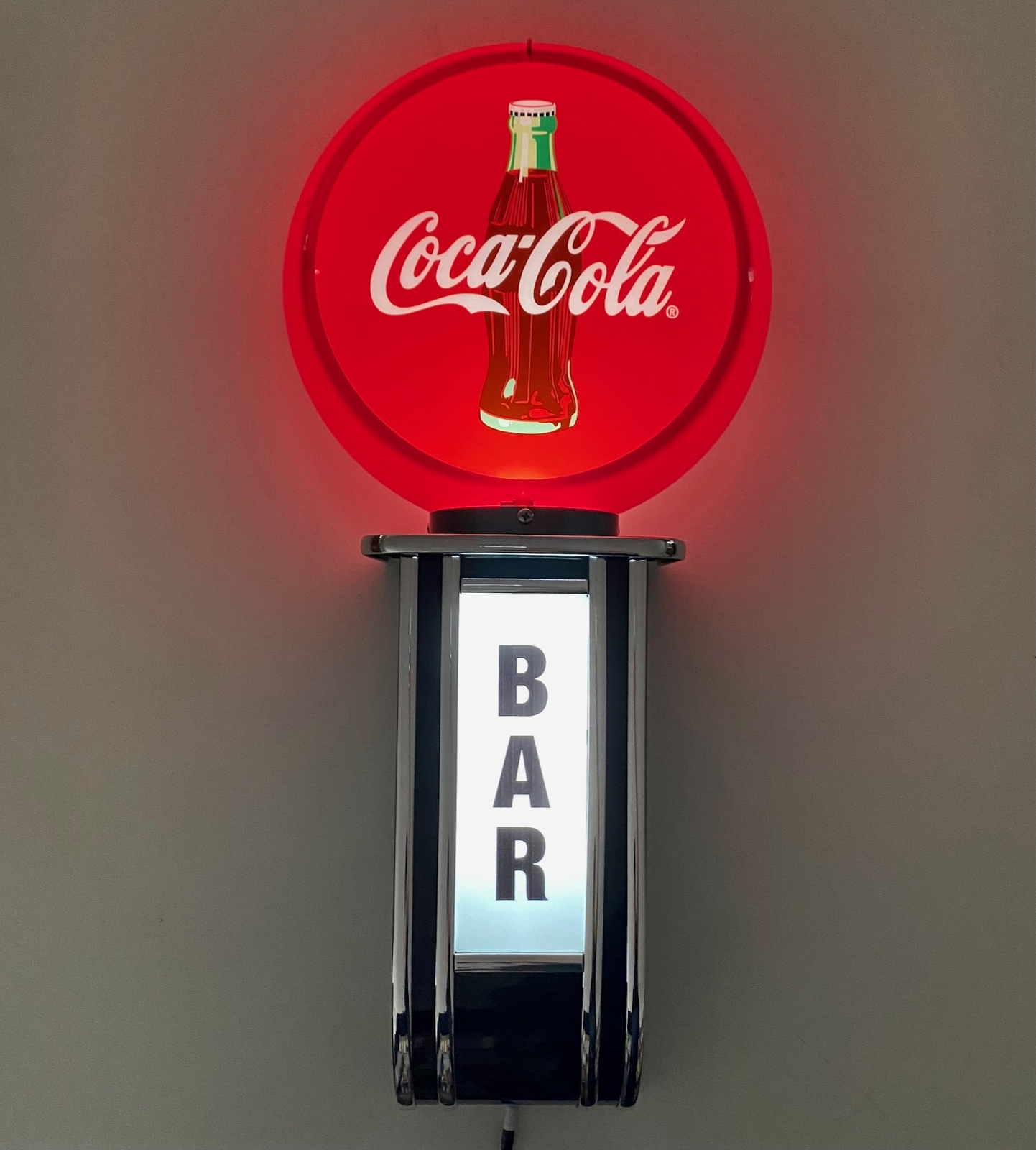 Massive Coke Coca Cola BAR Wall Sign Led Lighting Light RED | eBay