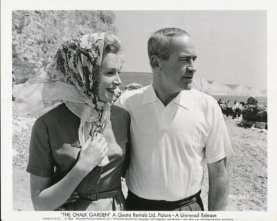 DEBORAH KERR & Husband Original CANDID Beach Vintage 1964 THE CHALK ...