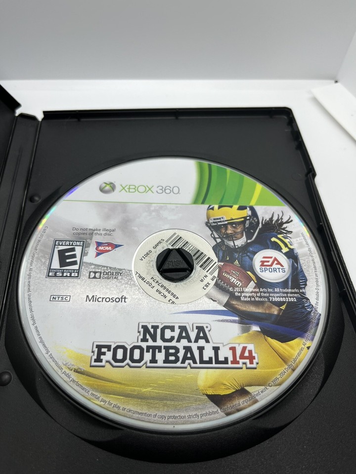 NCAA Football 14 (Xbox 360, 2013) - Disc Only - Tested & Working ...